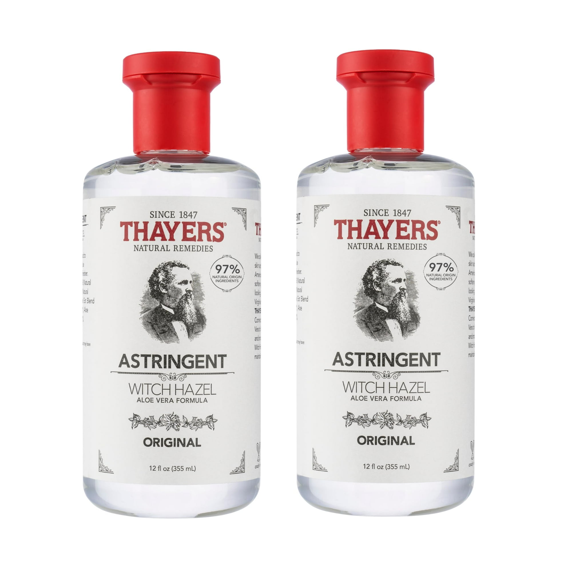 Hamamelis astringente original de THAYERS con aloe vera, 360 ml x 2 | Lider