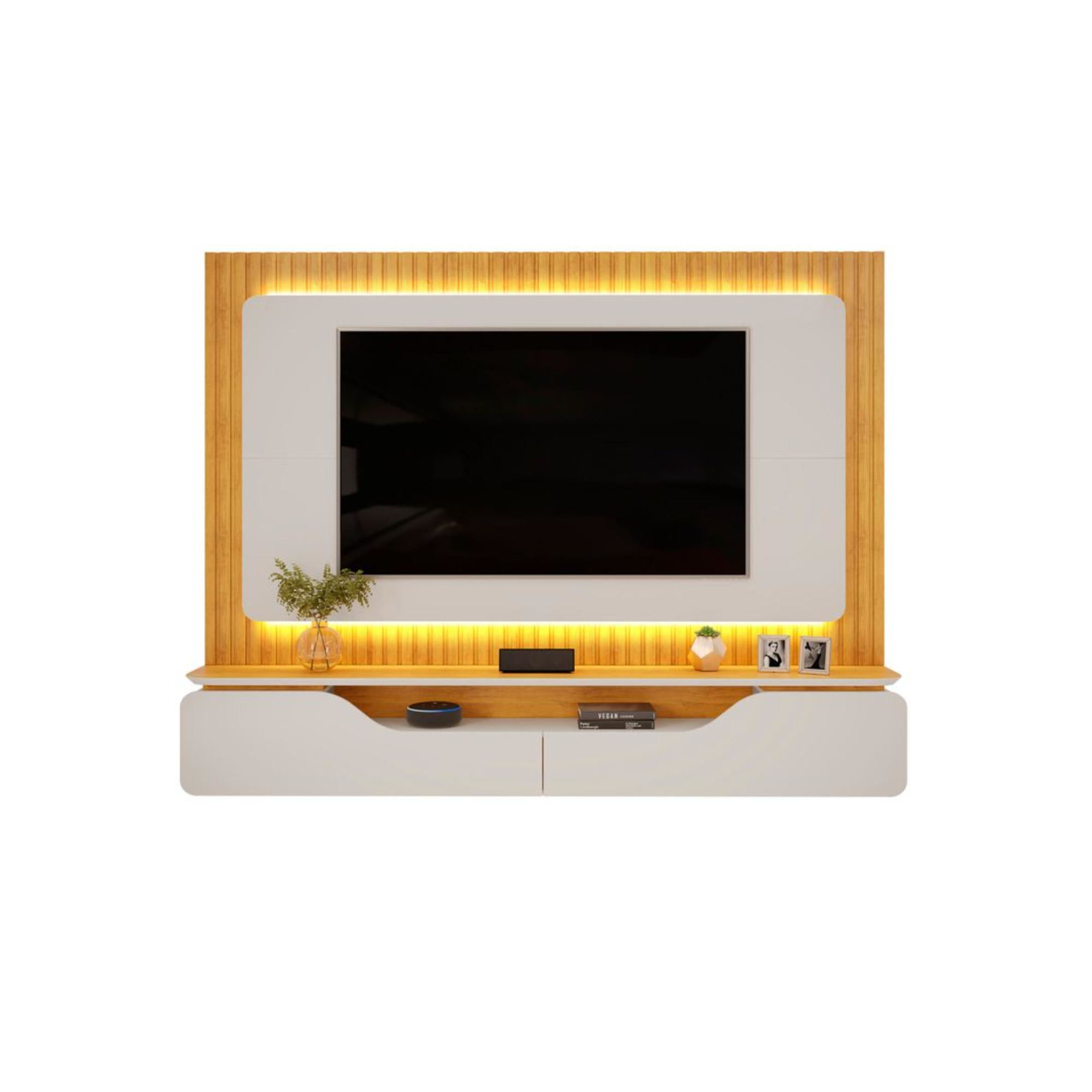 Panel TV Treviso 70 Pulgadas Blanco - Cedro | Lider