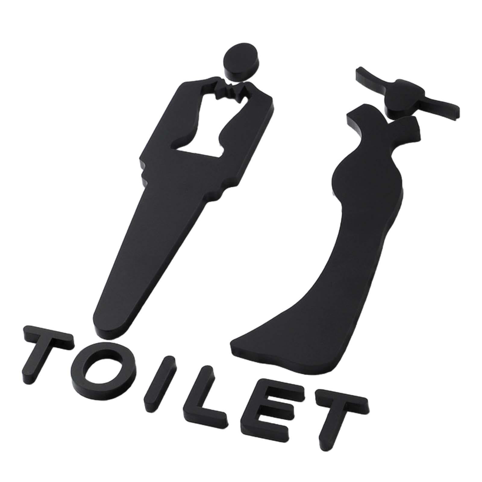 Letrero Para WC, Letrero Para Baño, Decoración, Tablero, Señalización ...