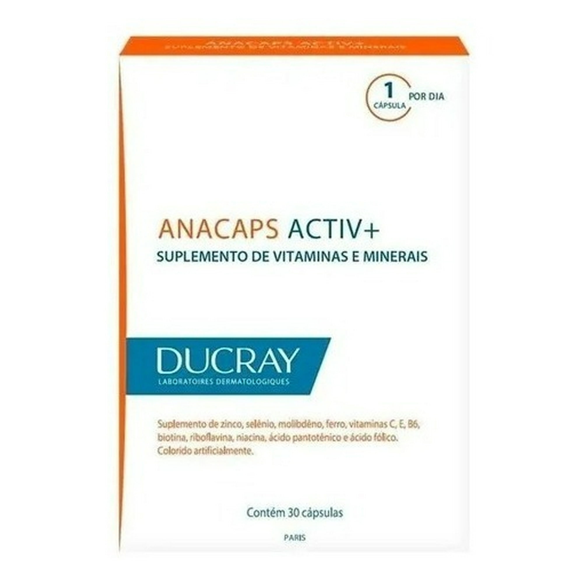 Ducray Anacaps Activ+ 30 Cápsulas | Lider