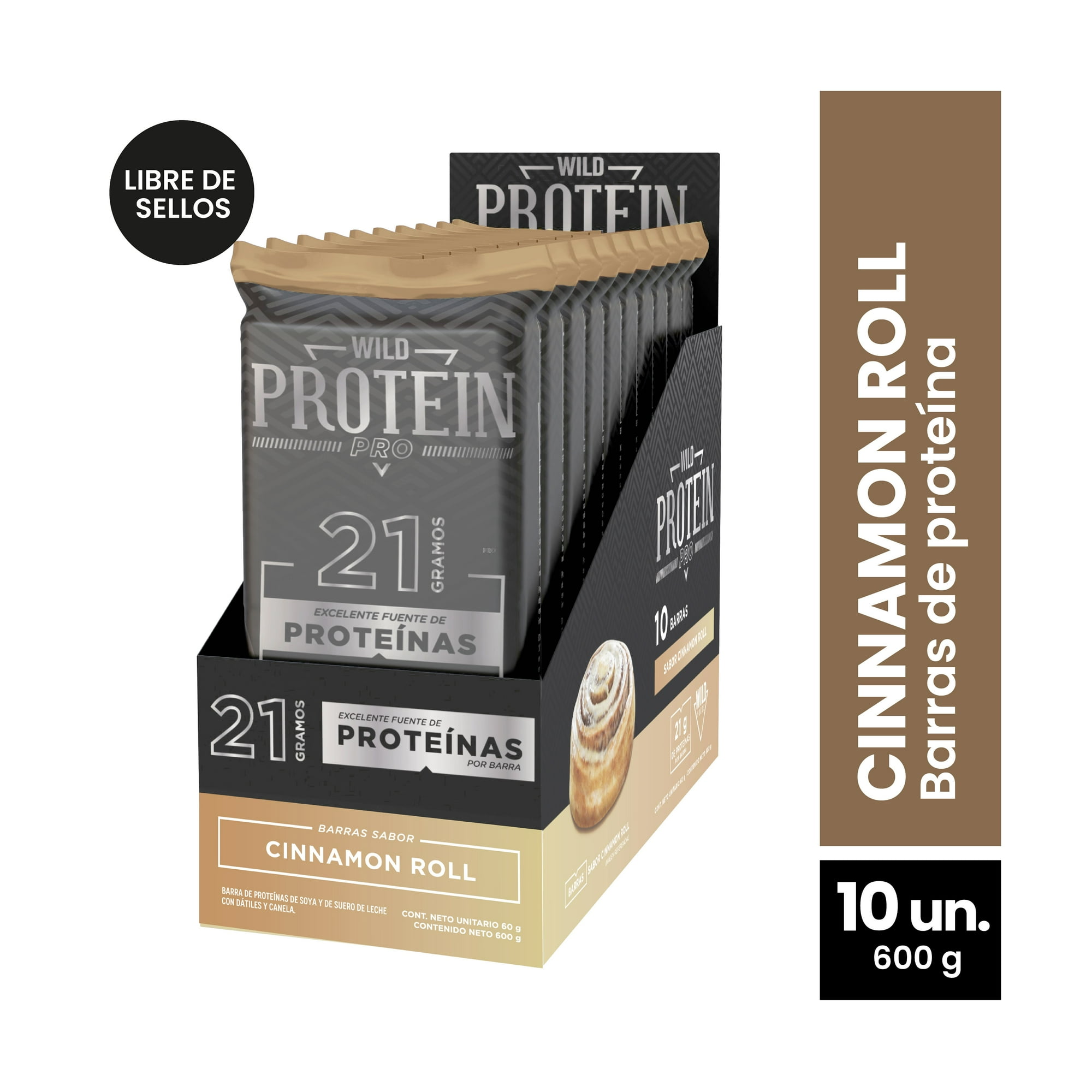 WILD PROTEIN PRO BAR PROTEINA CINNAMON 60g 10U | Lider