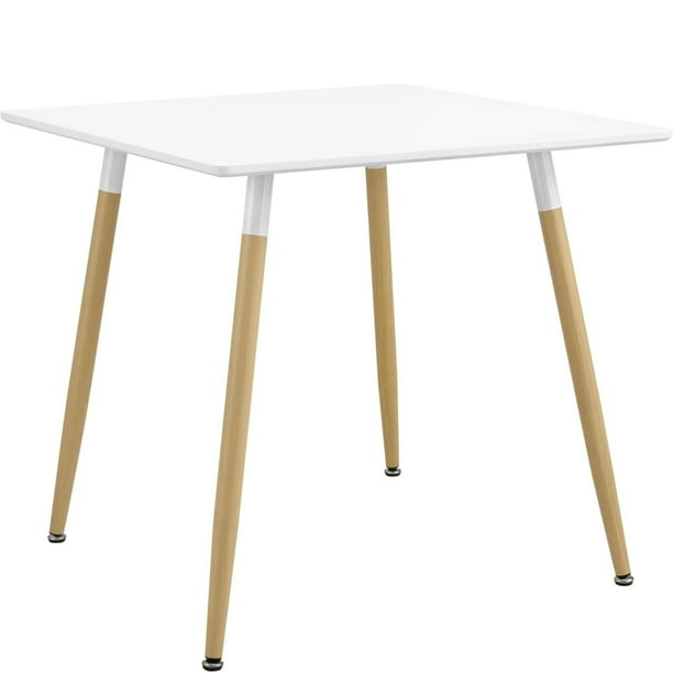 Mesa Comedor Cuadrada Melamina Eames Blanca | Lider