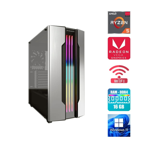 PC Gamer AMD Ryzen 5 4600G - Gráficos VEGA - 16 GB RAM - SSD 500GB M.2 ...