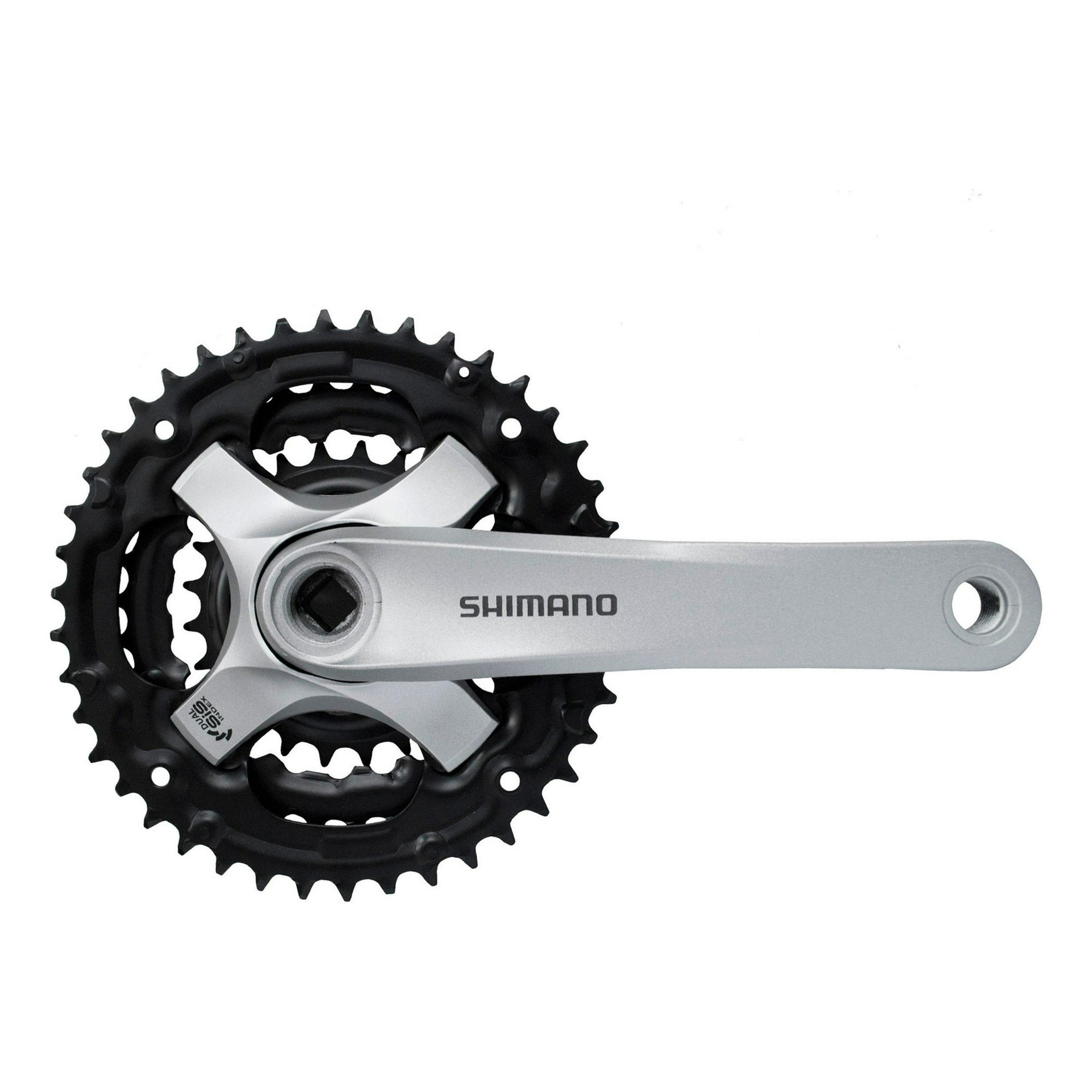 Volante Shimano Tourney Ty Silver 6/7/8V 48x38x28 FC-TY501 | Lider