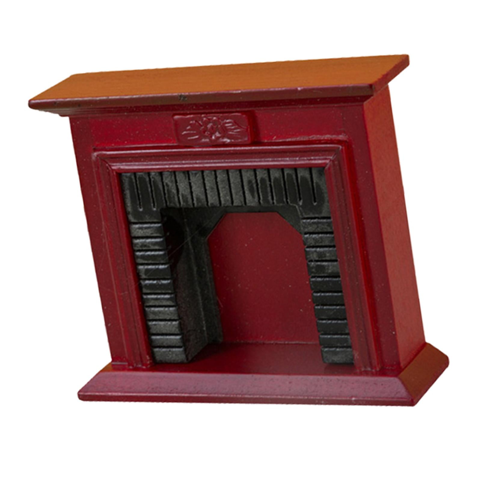 Mini Chimenea 1:12, Modelo De Escena DIY, Modelo De Chimenea De Madera ...