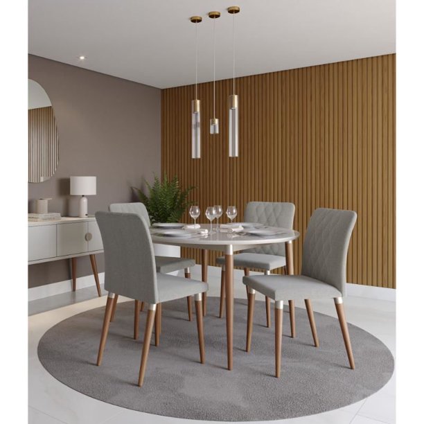 Comedor Redondo Con 4 Sillas Abbey | Lider