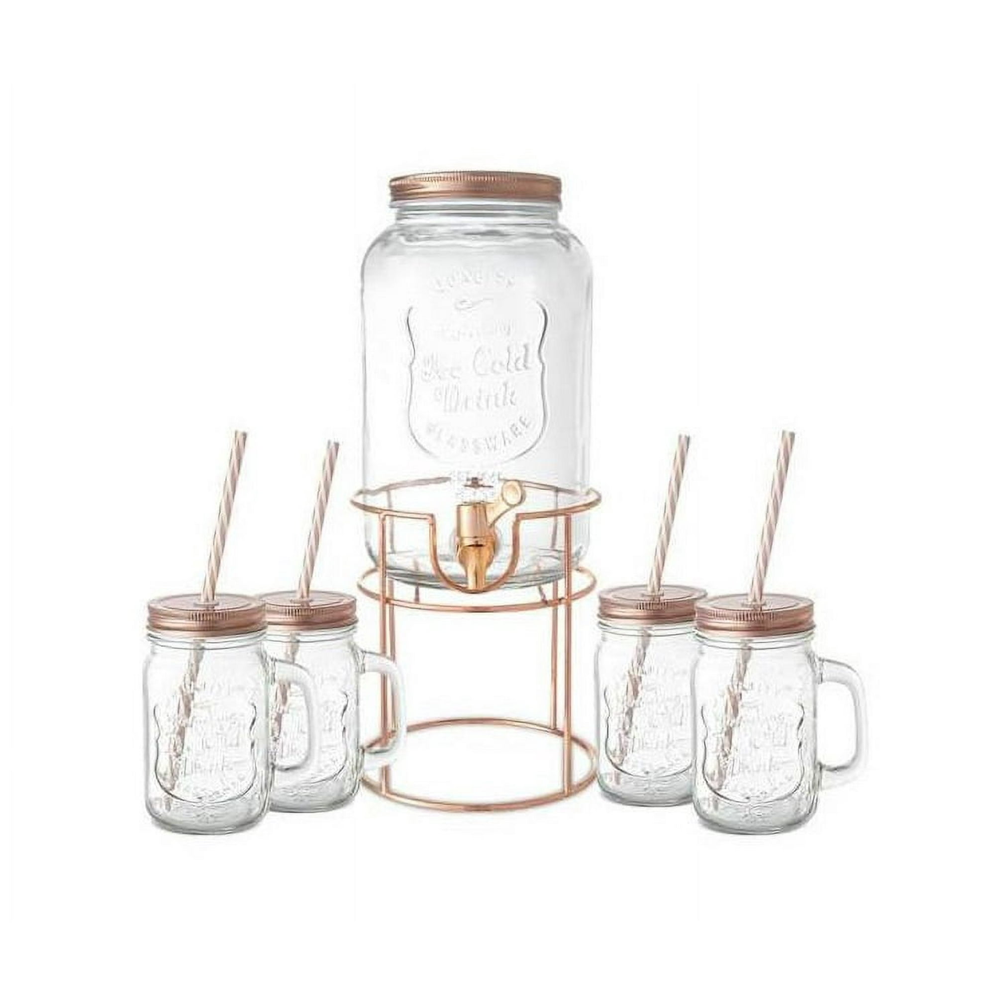 Set de 5 Piezas Dispensador 3 Lts Cobre | Lider