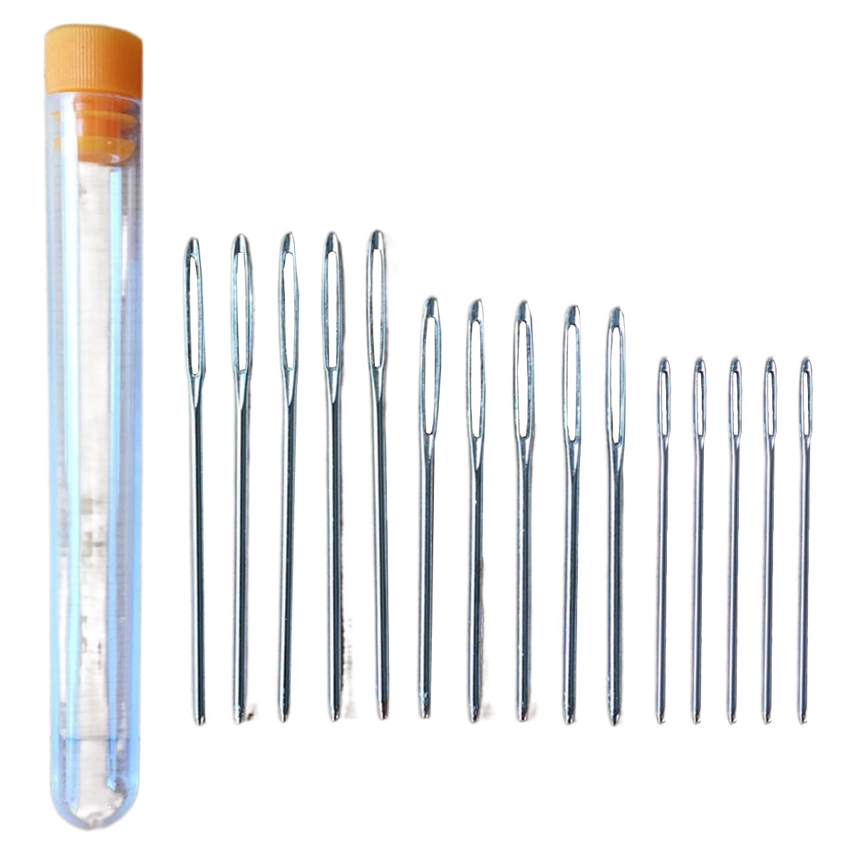 Aguja de ojo grande, aguja de tejer, aguja de enhebrar, hilo de punta ...