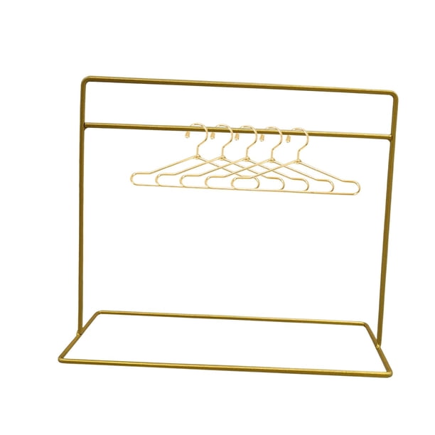 Perchero De Ropa En Miniatura Para Casa De Muñecas 1/6 Con 5 Perchas ...