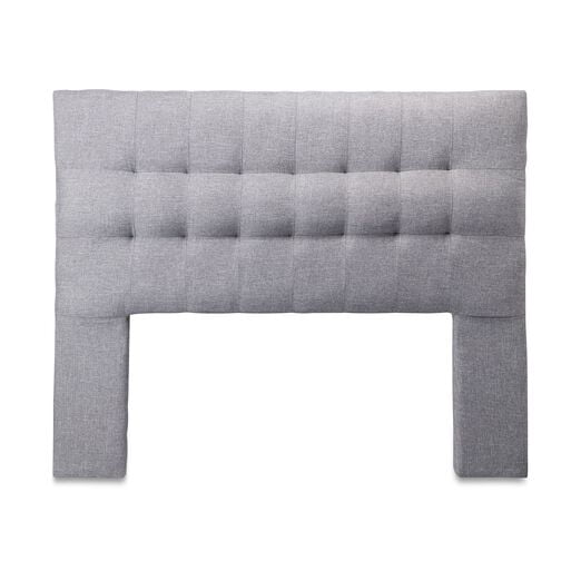 Respaldo De Cama 2 Plazas Manarola Tela Gris Claro | Lider