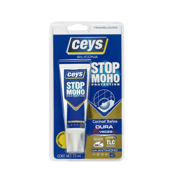 Silicona Baño y Cocina Stop Moho Transparente 70ml - Ceys | Lider