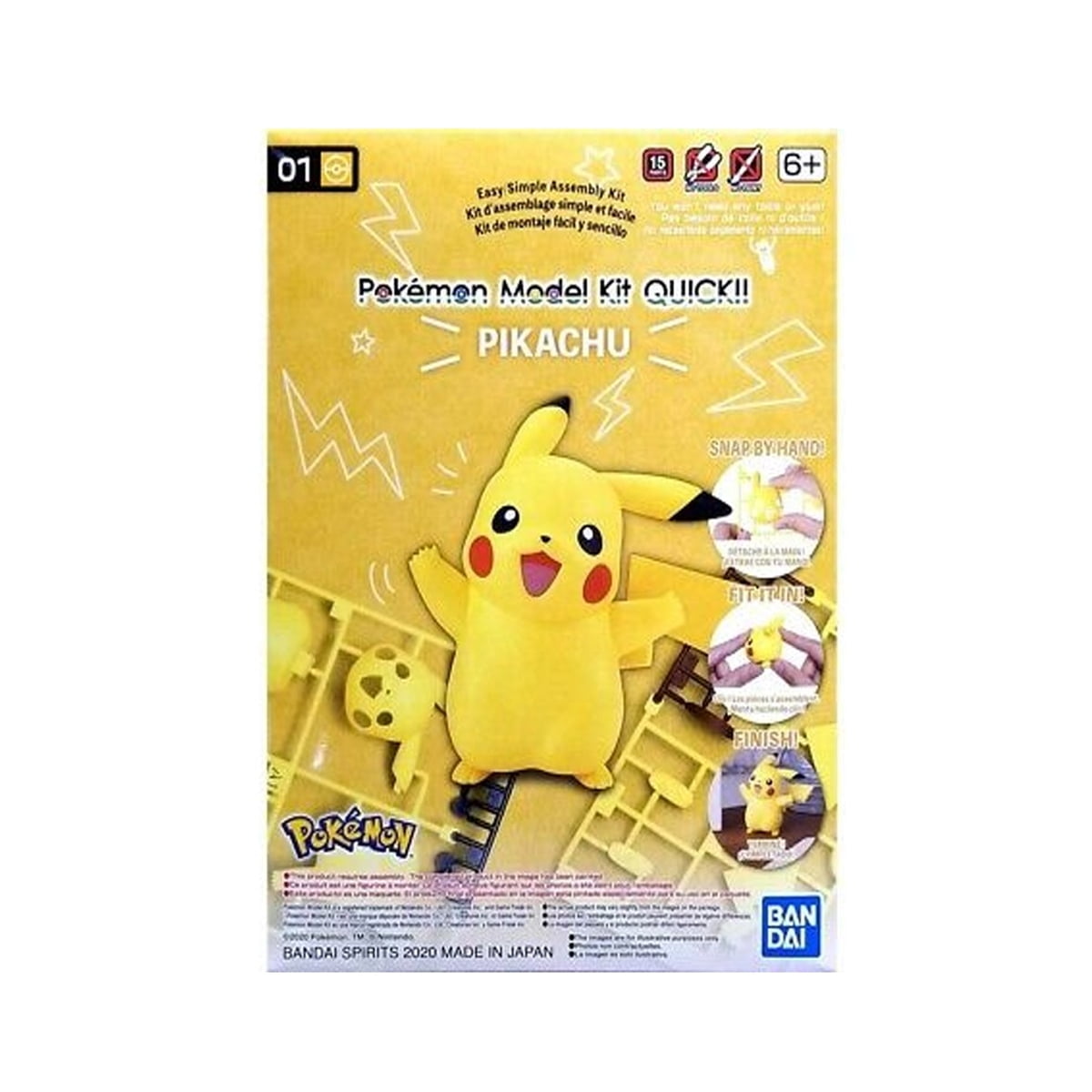 Pokemon - Pikachu - 15 Piezas - Kit Armable - Bandai | Lider