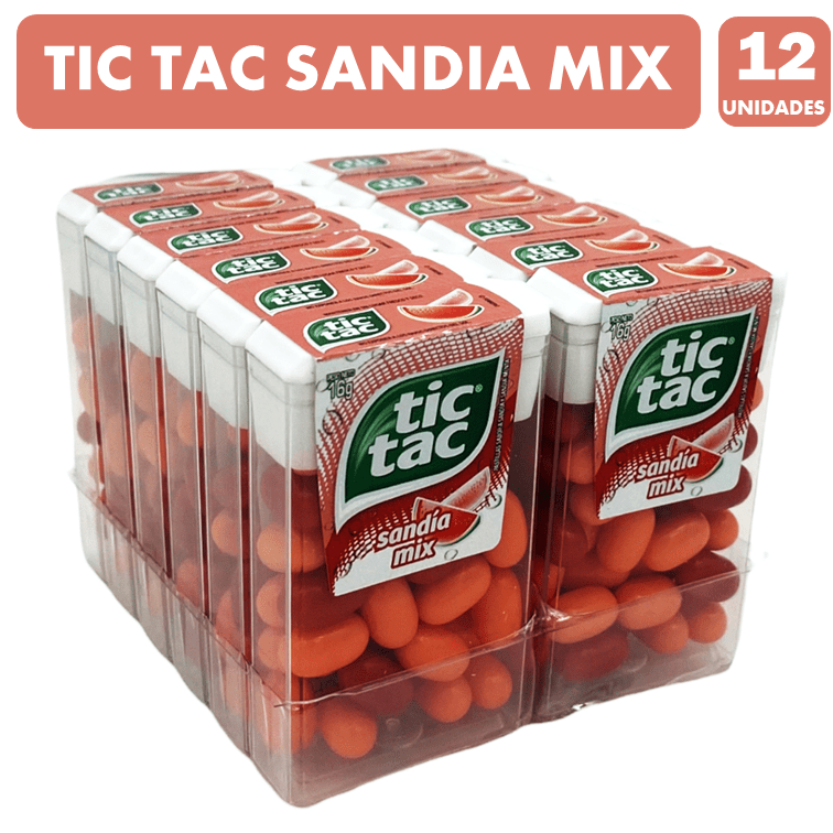 Tic Tac Sabor Sandia Mix (Caja Con 12 Unidades) | Lider