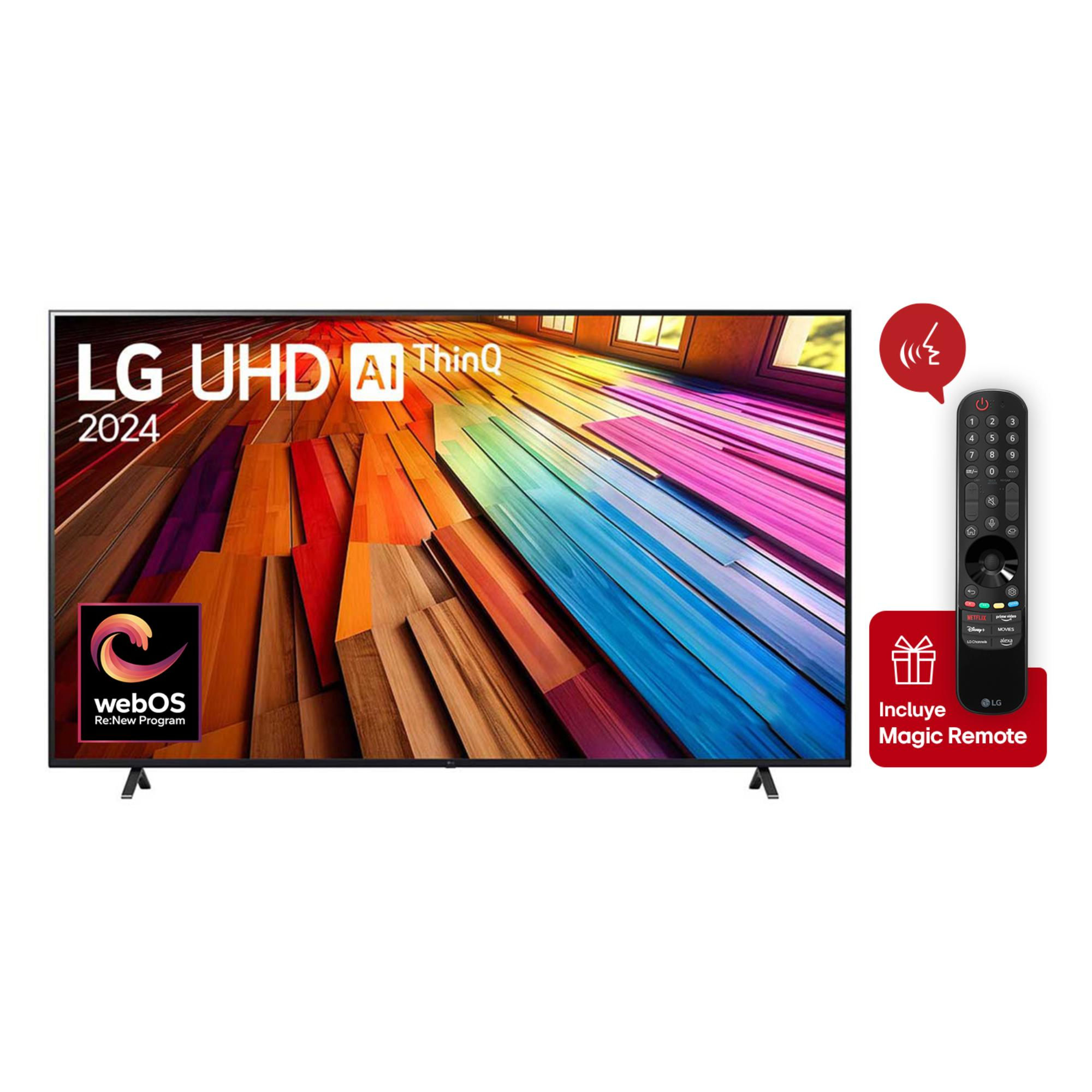 Televisor 75" LED 4K UHD 75UT8050PSB Smart TV LG | Lider