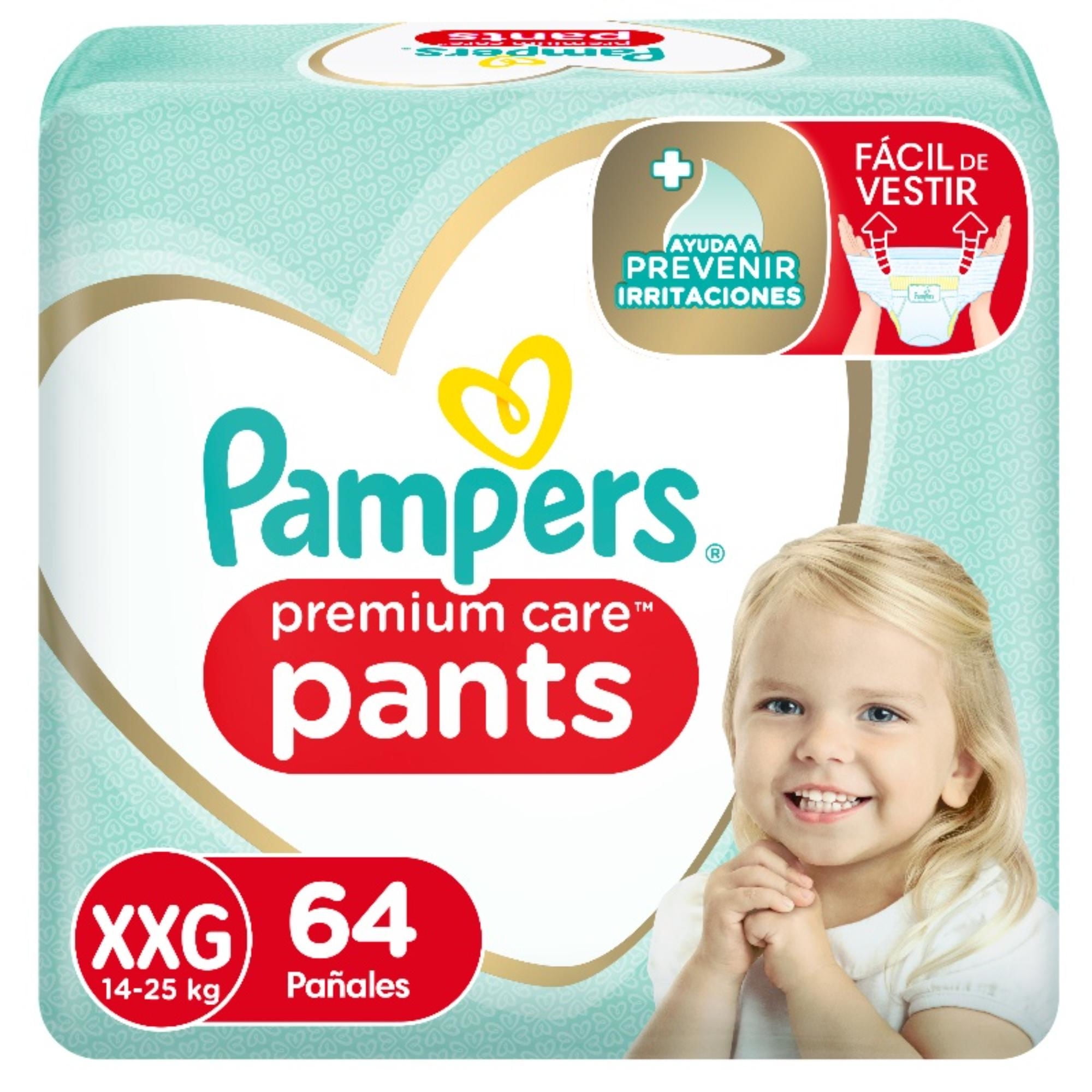 Pañales Desechables Pampers Premium Care Pants Talla XXG, 64 un | Lider