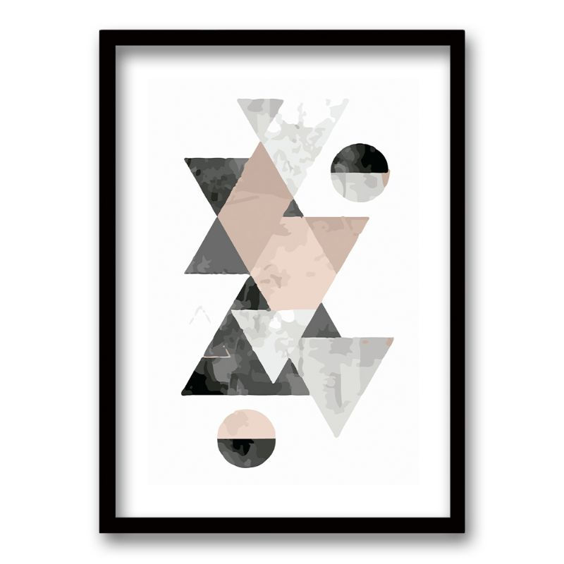 Cuadro Triangle Gray 70x50cms | Lider