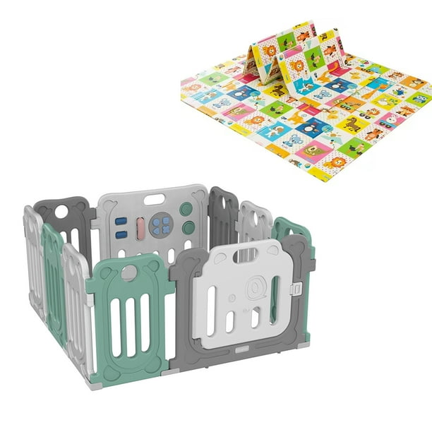 Corral Didáctico de Juegos IQ Mint + Alfombra | Lider