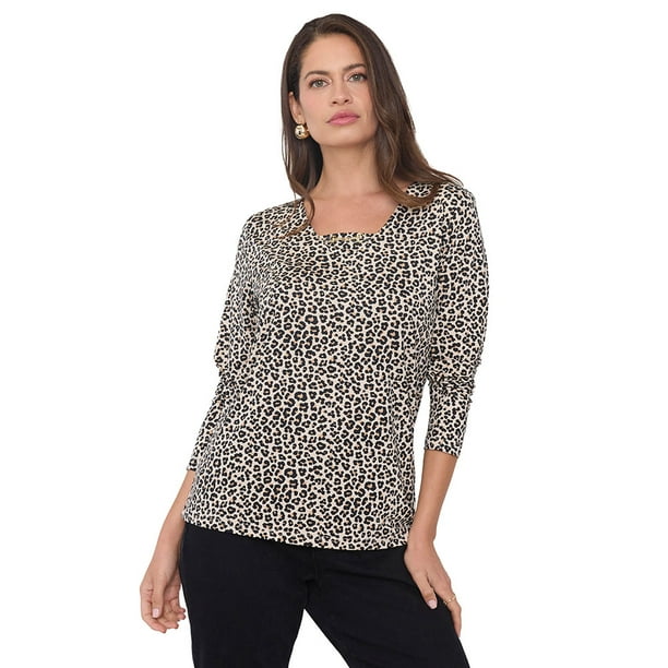Polera Mujer Joya Animal Print Corona | Lider