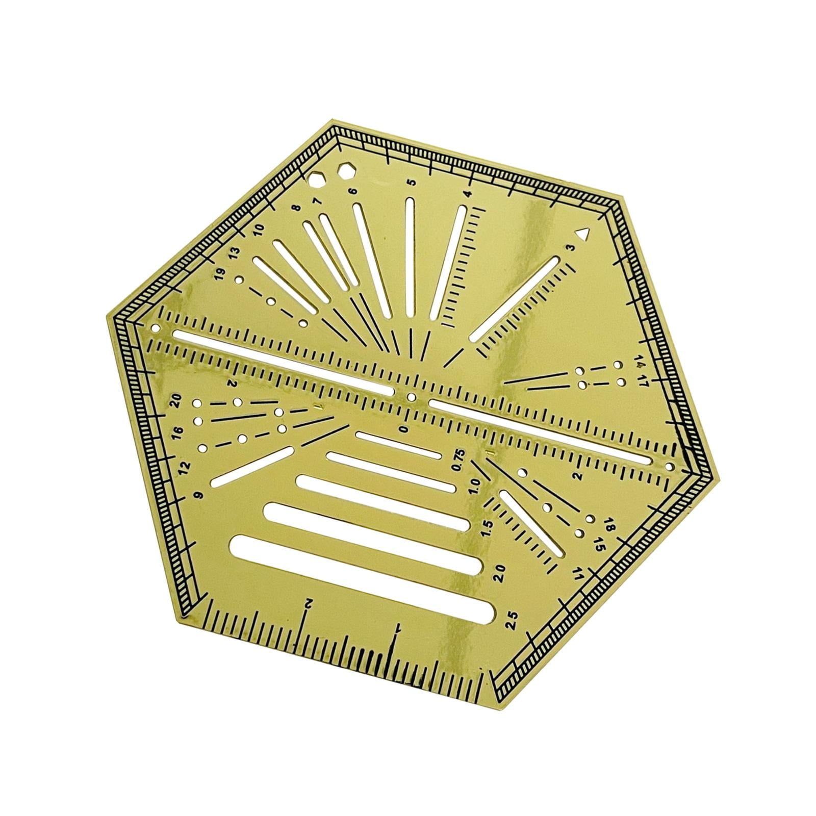 Regla Hexagonal Plantillas De Forma Hexagonal Herramientas Prácticas De Bricolaje Para Coser ...