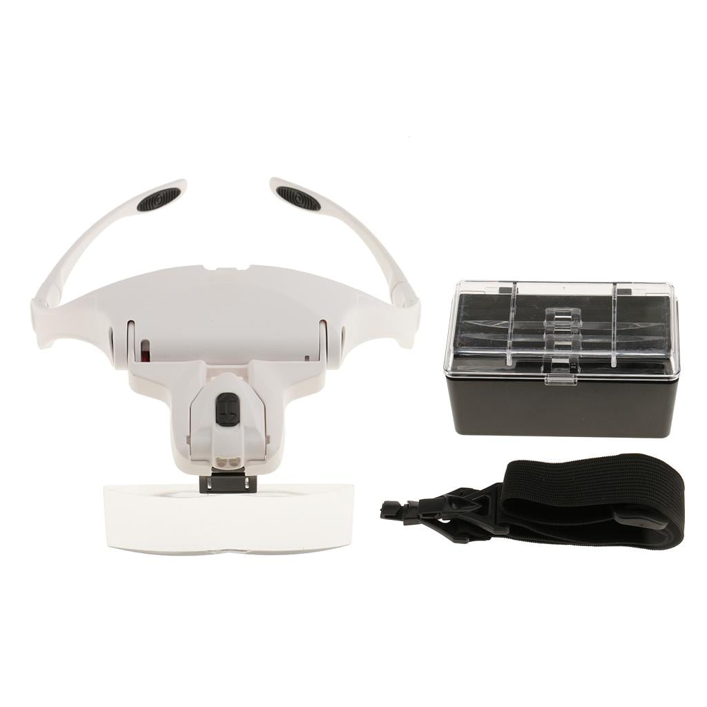 5 Lentes Diadema Lámpara LED Luz De Cabeza Joyero Lupa Lupa | Lider
