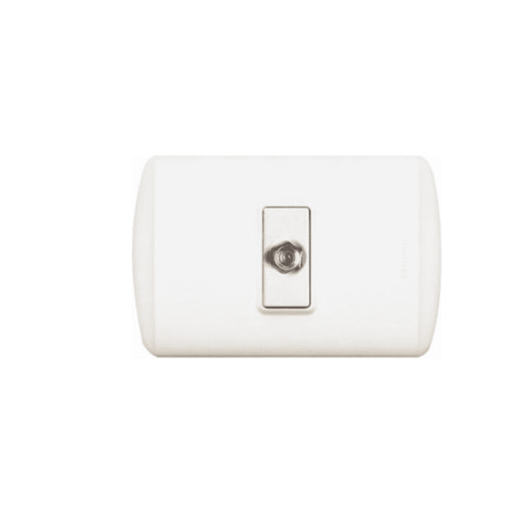 Toma Coaxial Tv Blanca Modus Plus 1152bn | Lider