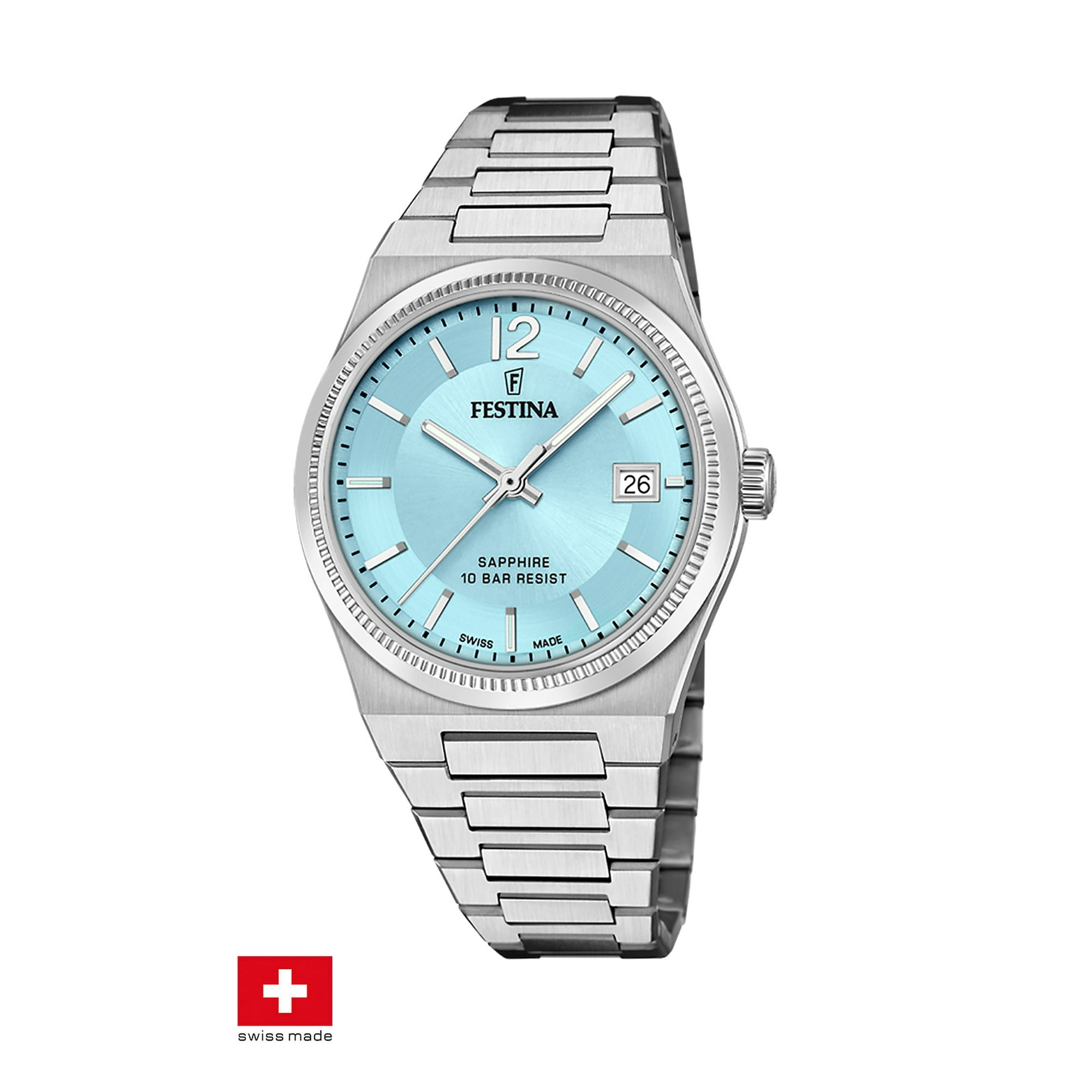 Reloj F20035/7 Festina Swiss Turquesa Mujer My Swiss Time | Lider