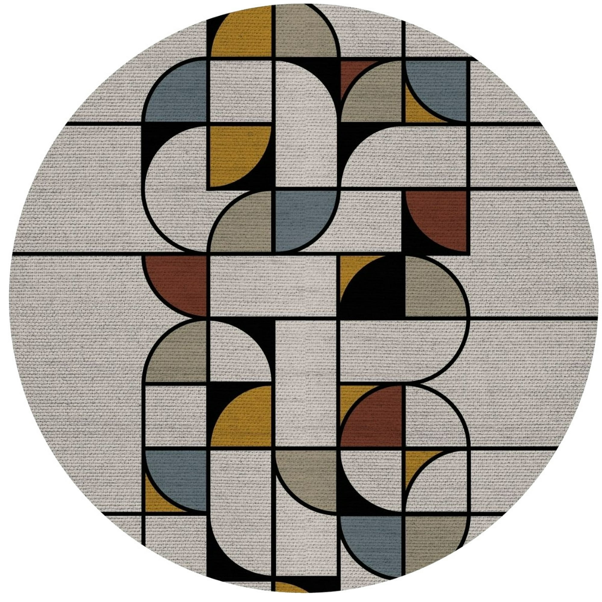 CARPET MART ALFOMBRA BAUHAUS REDONDA 160X160 CMS | Lider