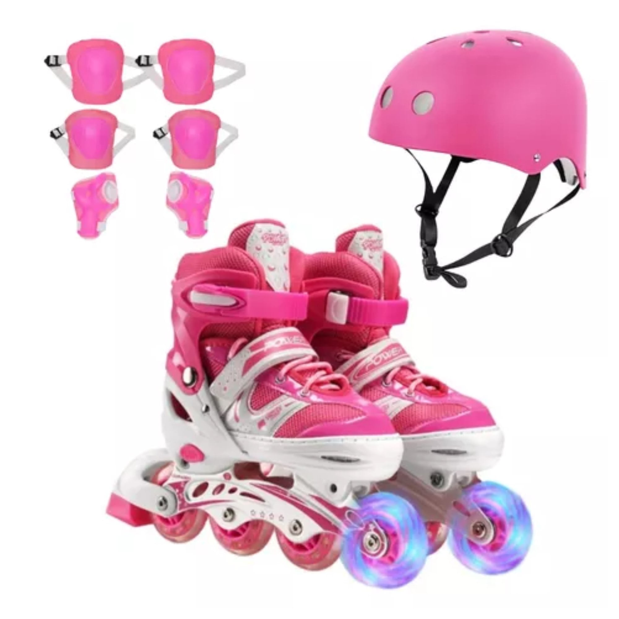 Patines Lineales para Niñas y Jóvenes Talla M (34-37) con Set de ...