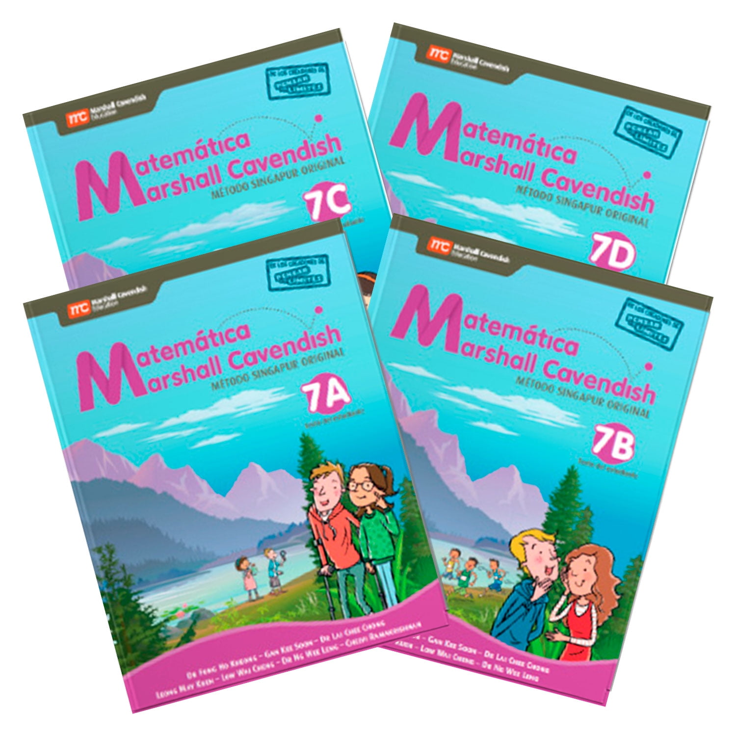 MATEMATICA MARSHALL CAVENDISH 7 BÁSICO -TOMOS 7A, 7B, 7C Y 7 | Lider