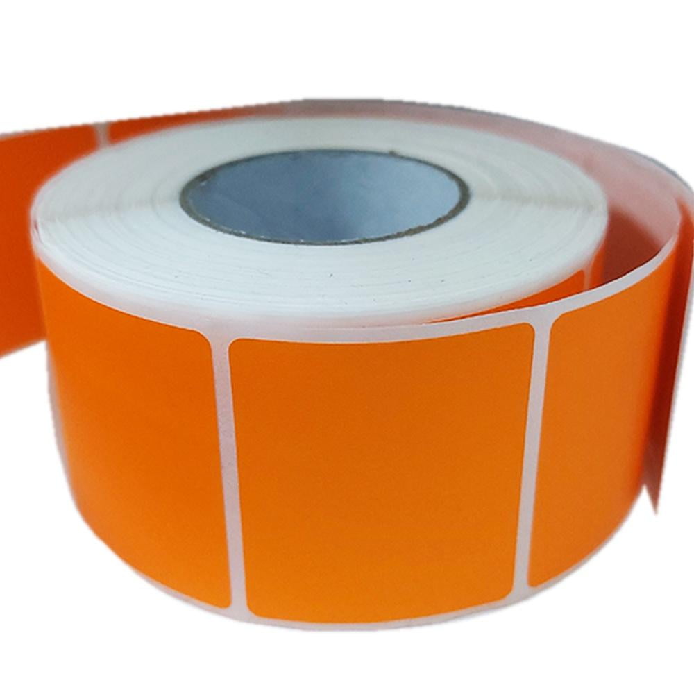 Rollo de etiquetas impresora térmica color Naranjo | Lider