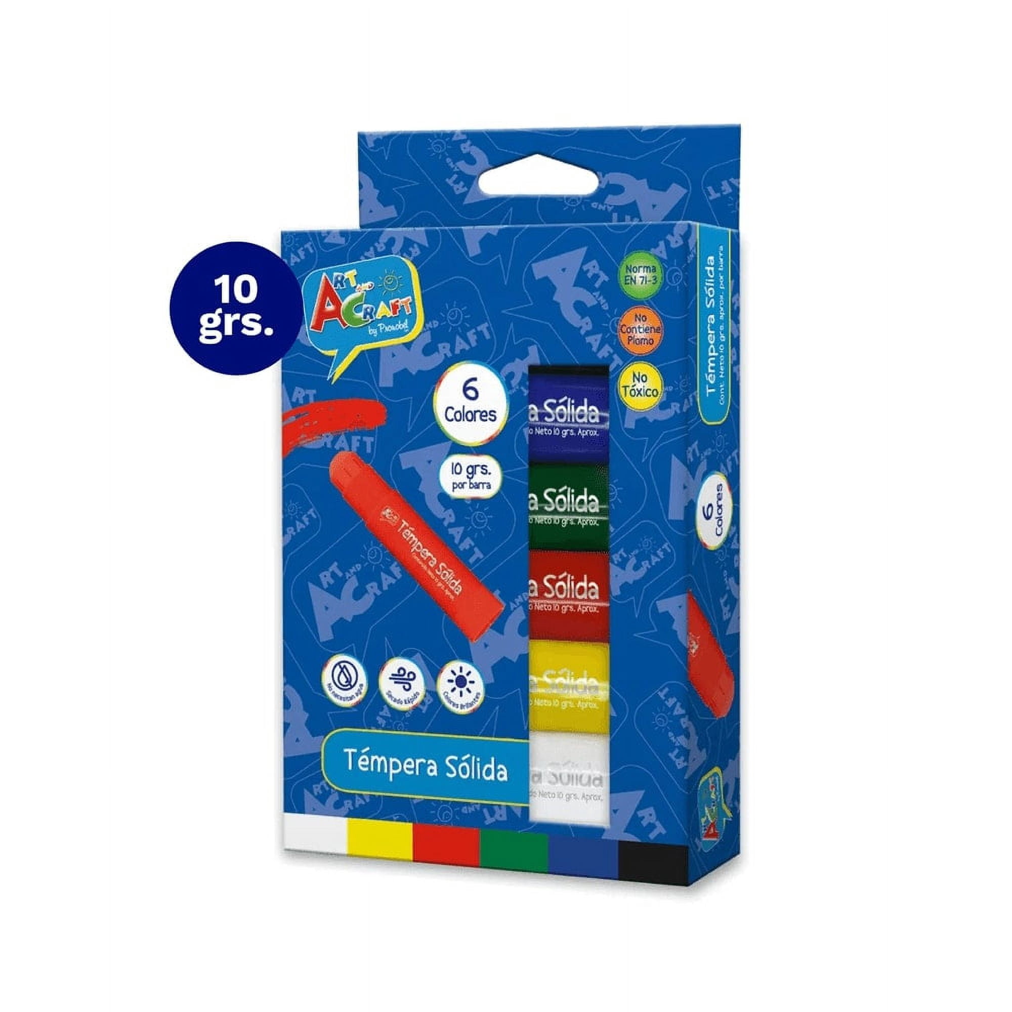 Tempera Solida 6 Colores 10 Gramos Art & Craft | Lider