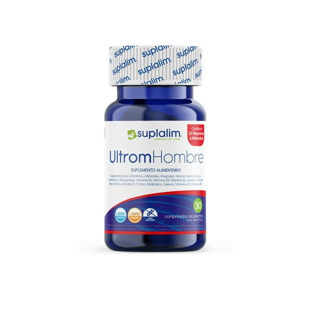 Ultrom Hombre – Multivitamínico con 23 vitaminas y minerales 30 ...