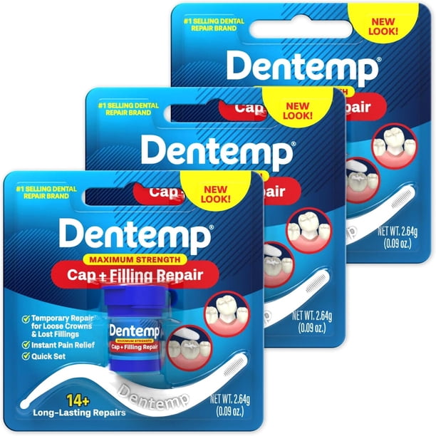 Dentemp Reparador Dental Maxima Fuerza 2.64g Tapas y Rellenos | Lider
