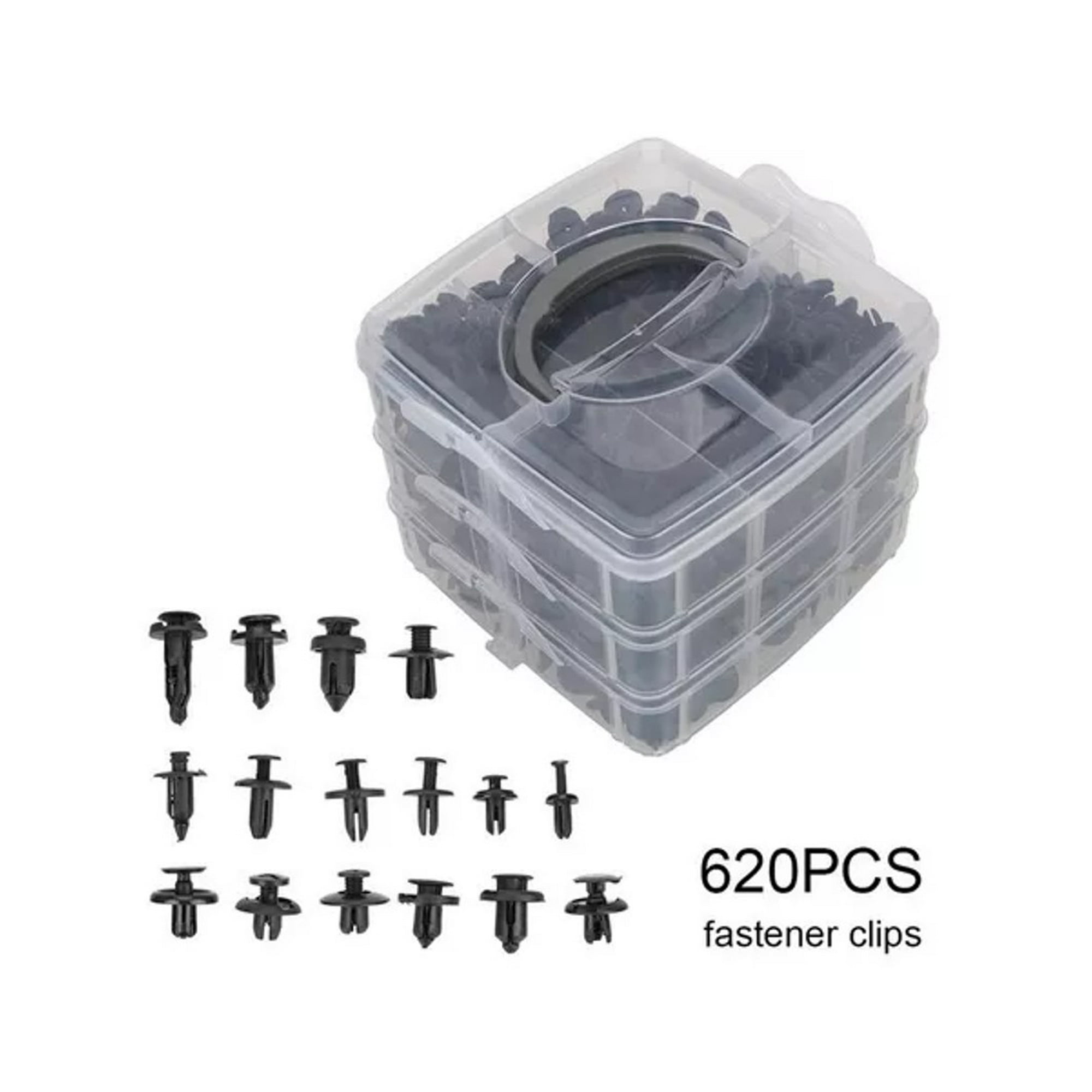 Caja 620 Clips Broche Retencion Plastico Auto Lata Tapabarro | Lider