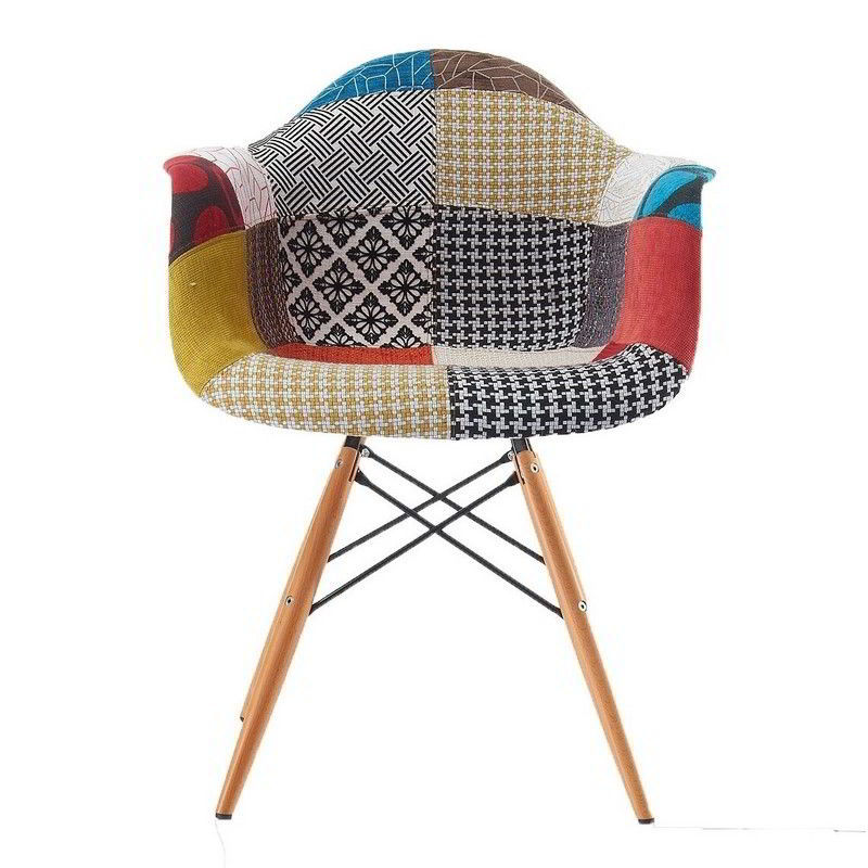 Butaca Eames C/Brazos Daw Rep Patch Multicolor | Lider