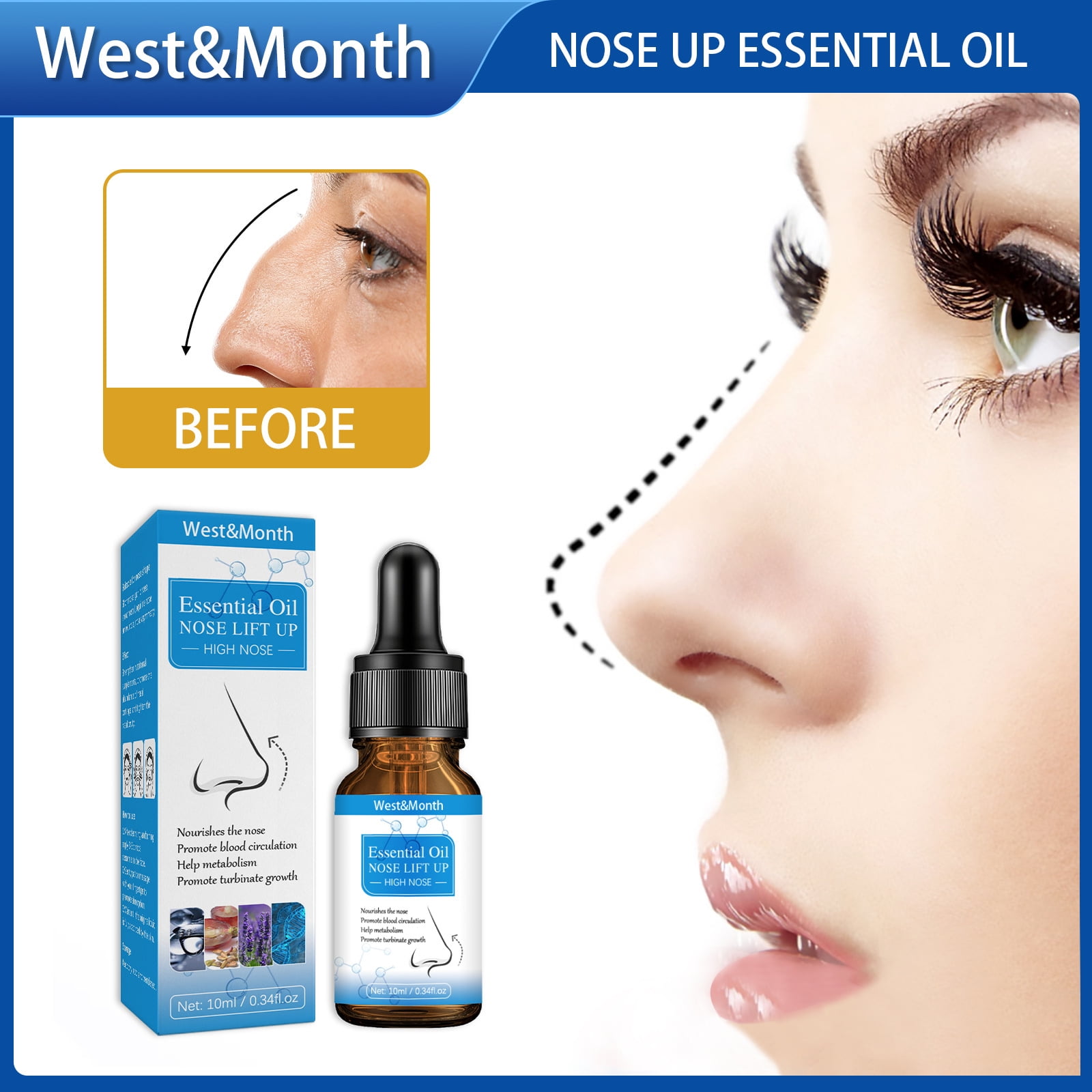 Nose Lifting Essential Oil Lift Up Heighten Rhinoplasty Care Beauty ...