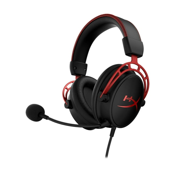 Auriculares para juegos HyperX Cloud Alpha de doble cámara rojos | Lider