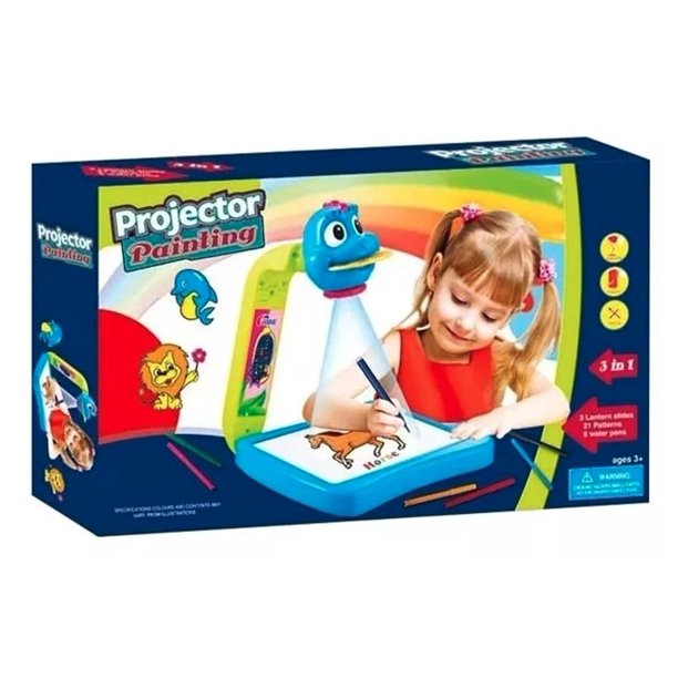 Niños 3 En 1 Proyector Inteligente Para Pintar Y Colorear | Lider