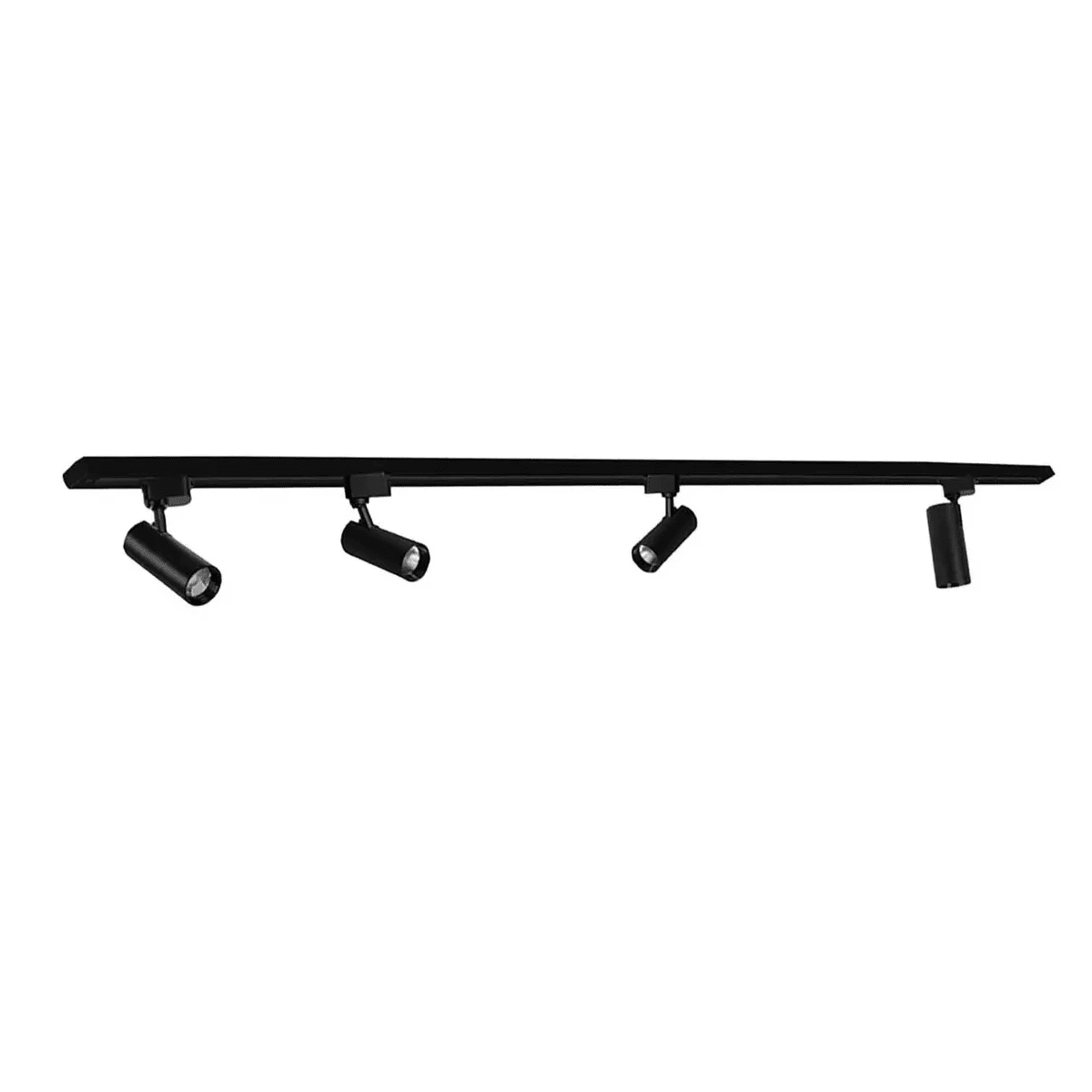 "4 Foco De Riel Belug 220v/30w + Riel 2 Metros Con Conector Kit negro ...