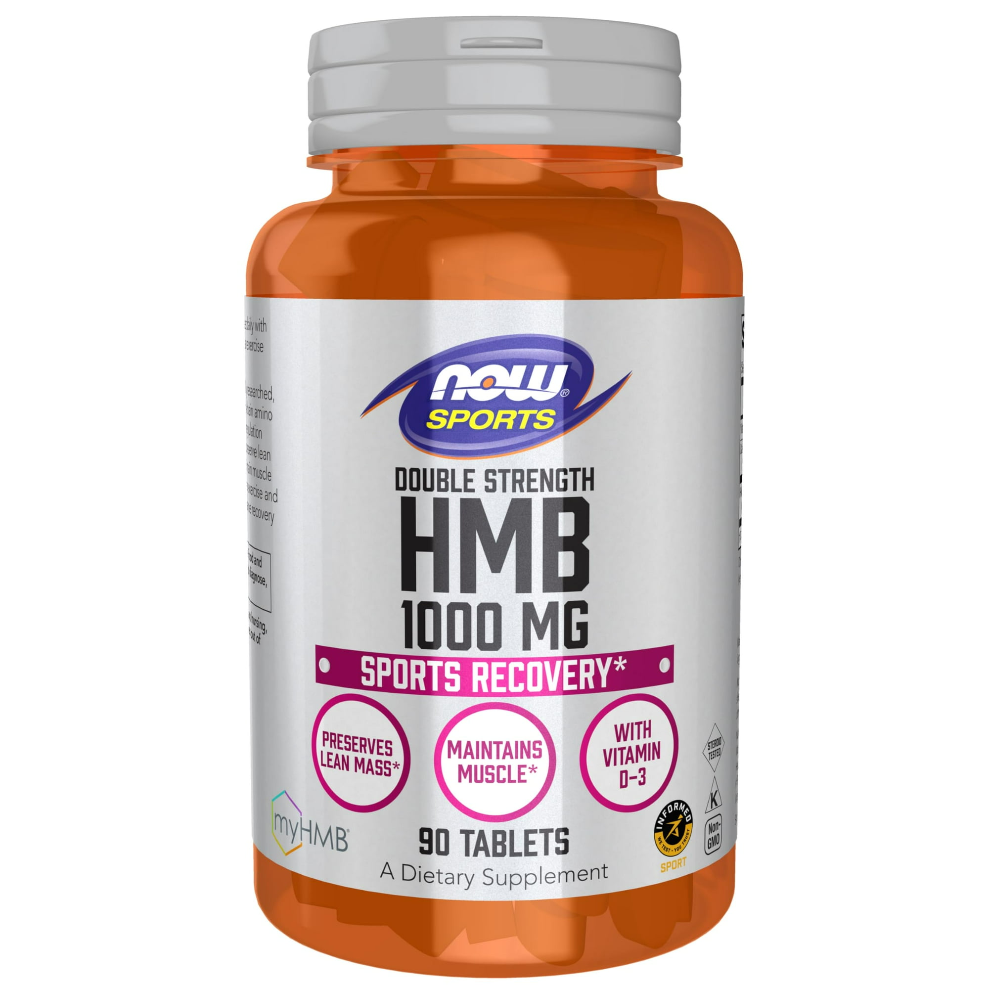 Suplemento NOW Sports Nutrition HMB Double Strength de 1000 mg | Lider