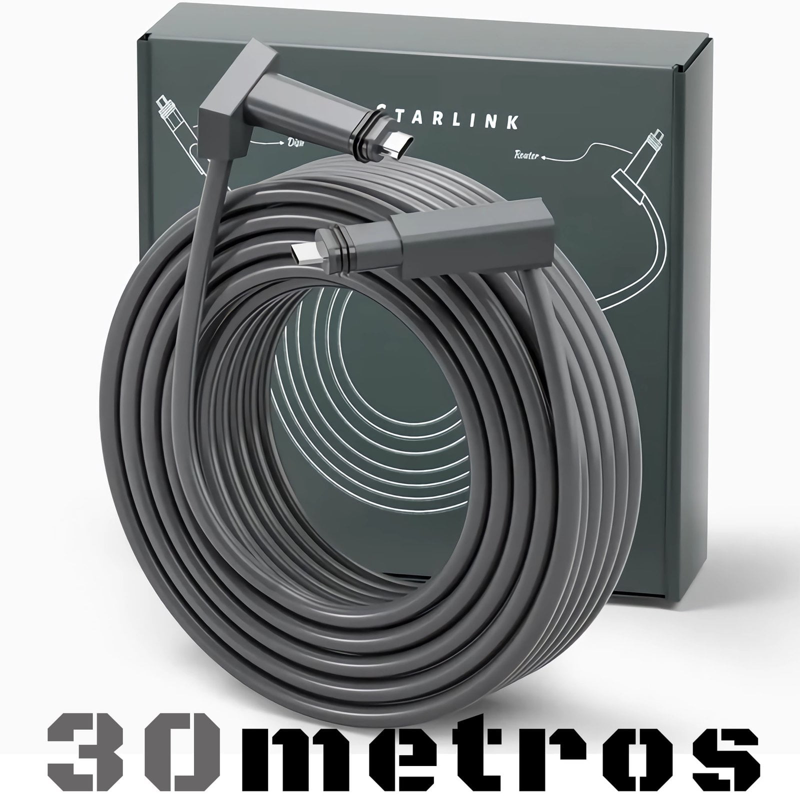 Cable Starlink 30 metros - Nuevo y Resistente Alta Velocidad | Lider