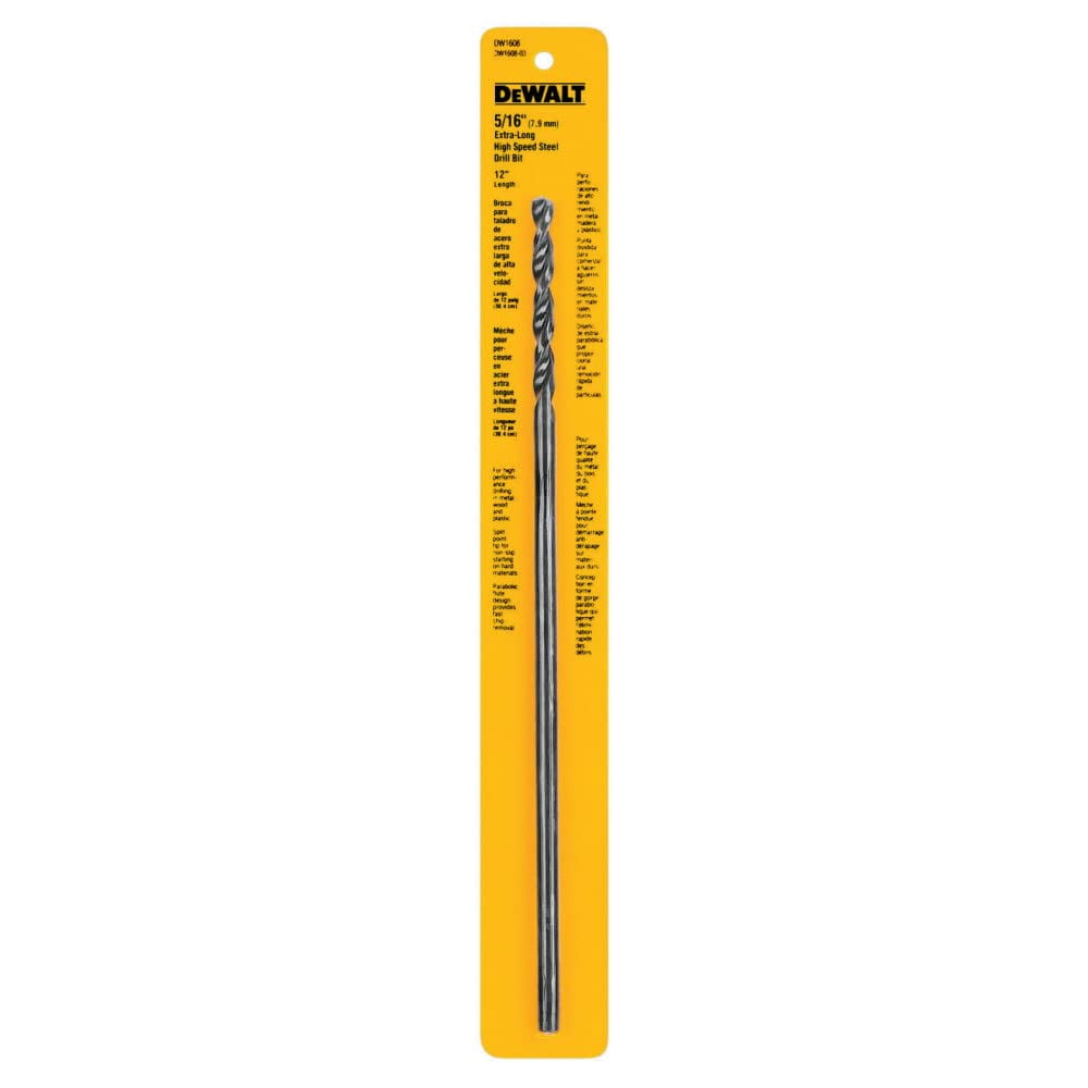 Broca DEWALT DW1608, extra larga, 8 mm x 30 cm, color negro oxidado | Lider