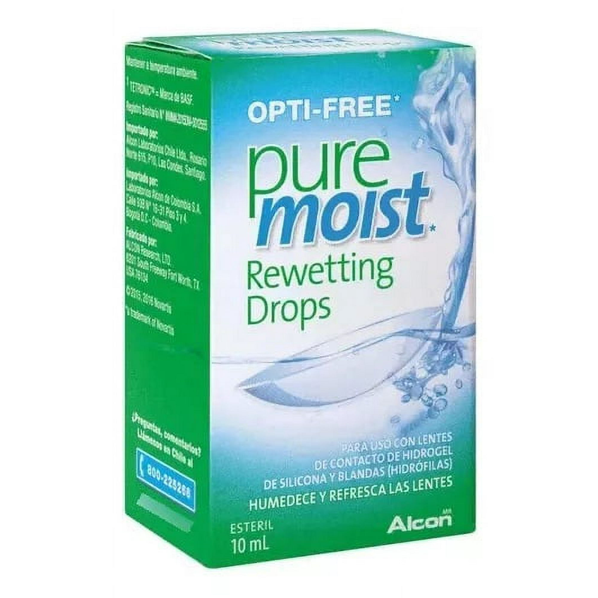 Gotas Hidratantes Alcon Opti-free Pure Moist Rewetting 10ml | Lider