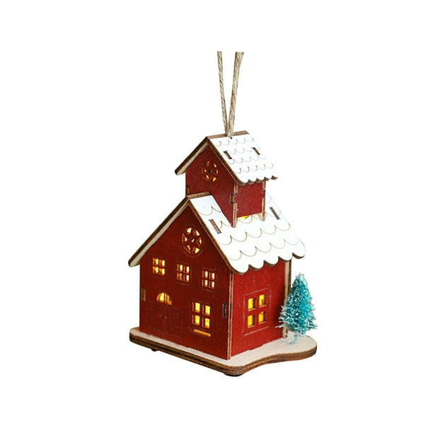 Casa De Navidad Casa De Nieve Navideña Para Dormitorio Árbol De Navidad ...