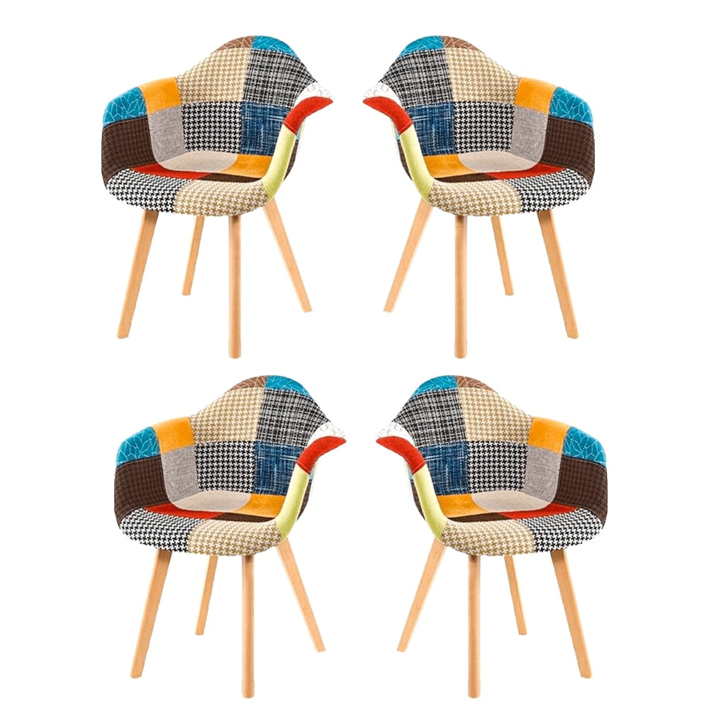 Sitial Pack 4 Poltrona patchwork MULTICOLOR | Lider