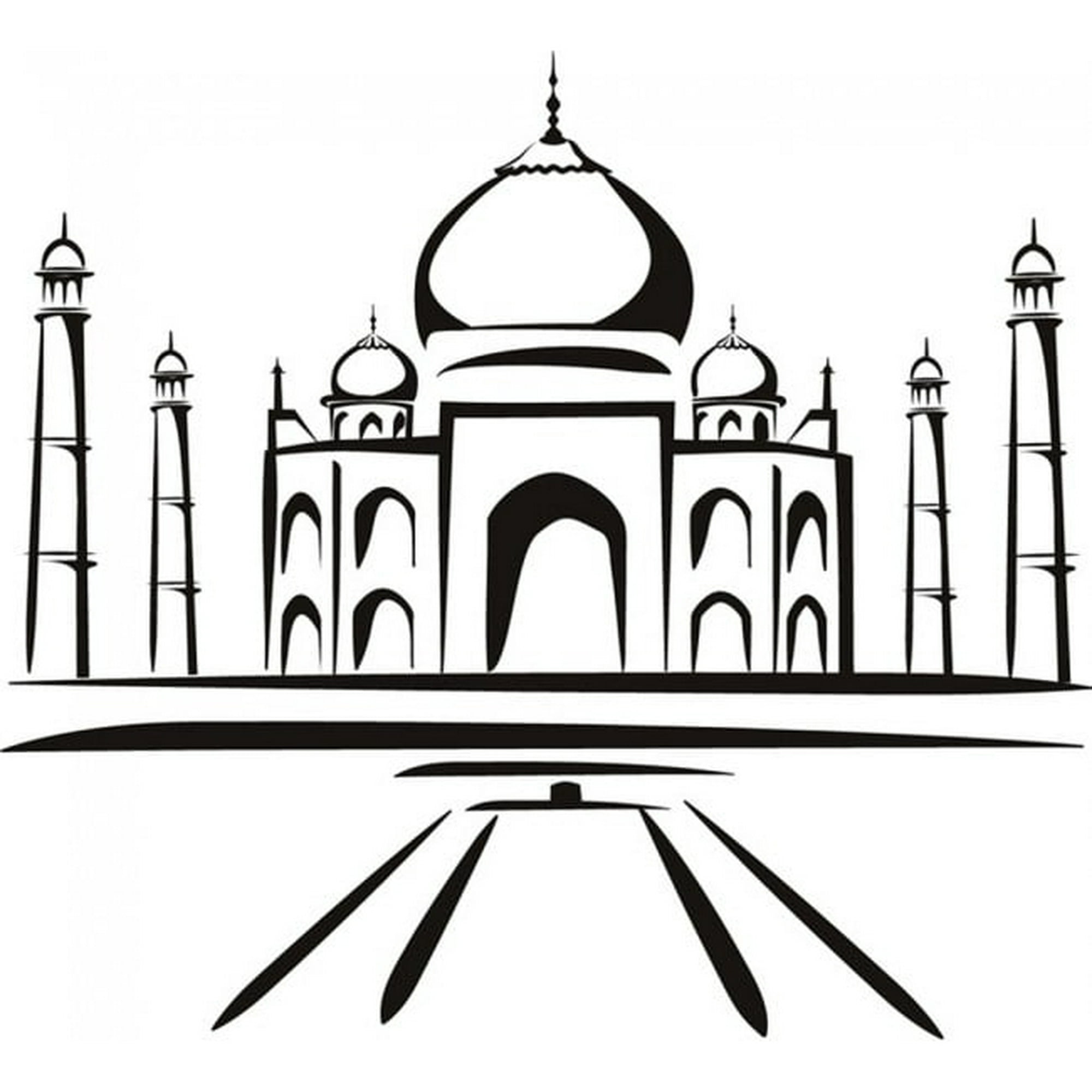 Decomural Taj Mahal India Landmark WS-19511 | Lider