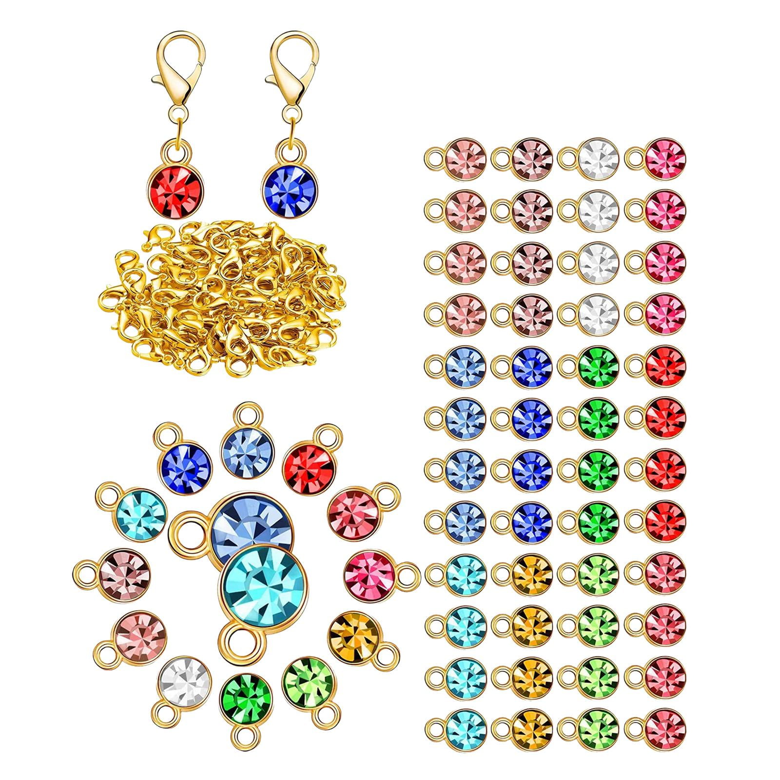 180 Uds colgantes de abalorios natal 7mm 12 colores con cierres de ...