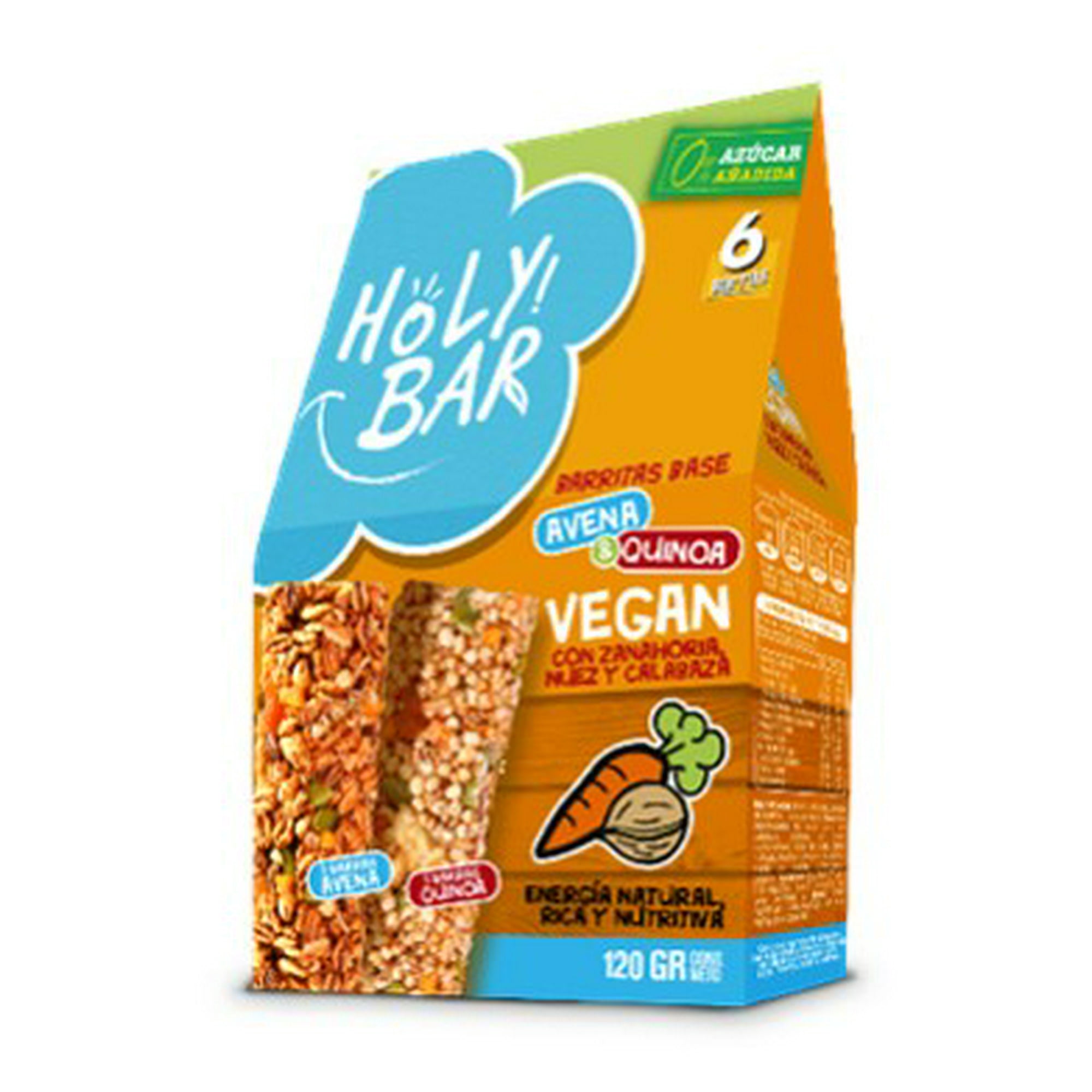 Display de Barritas Holy Bar 6 unidad Vegan 120g. Holy | Lider