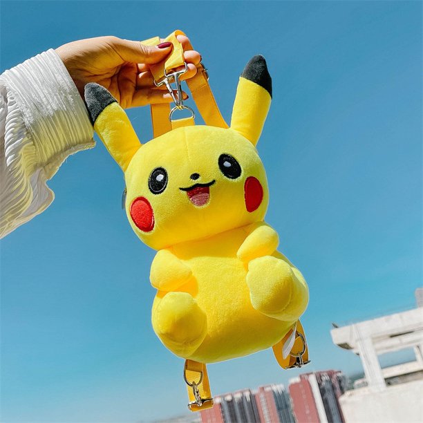 30cm Trendy Japanese Anime Fun Cartoon Small Bag Pikachu Backpack Girl ...
