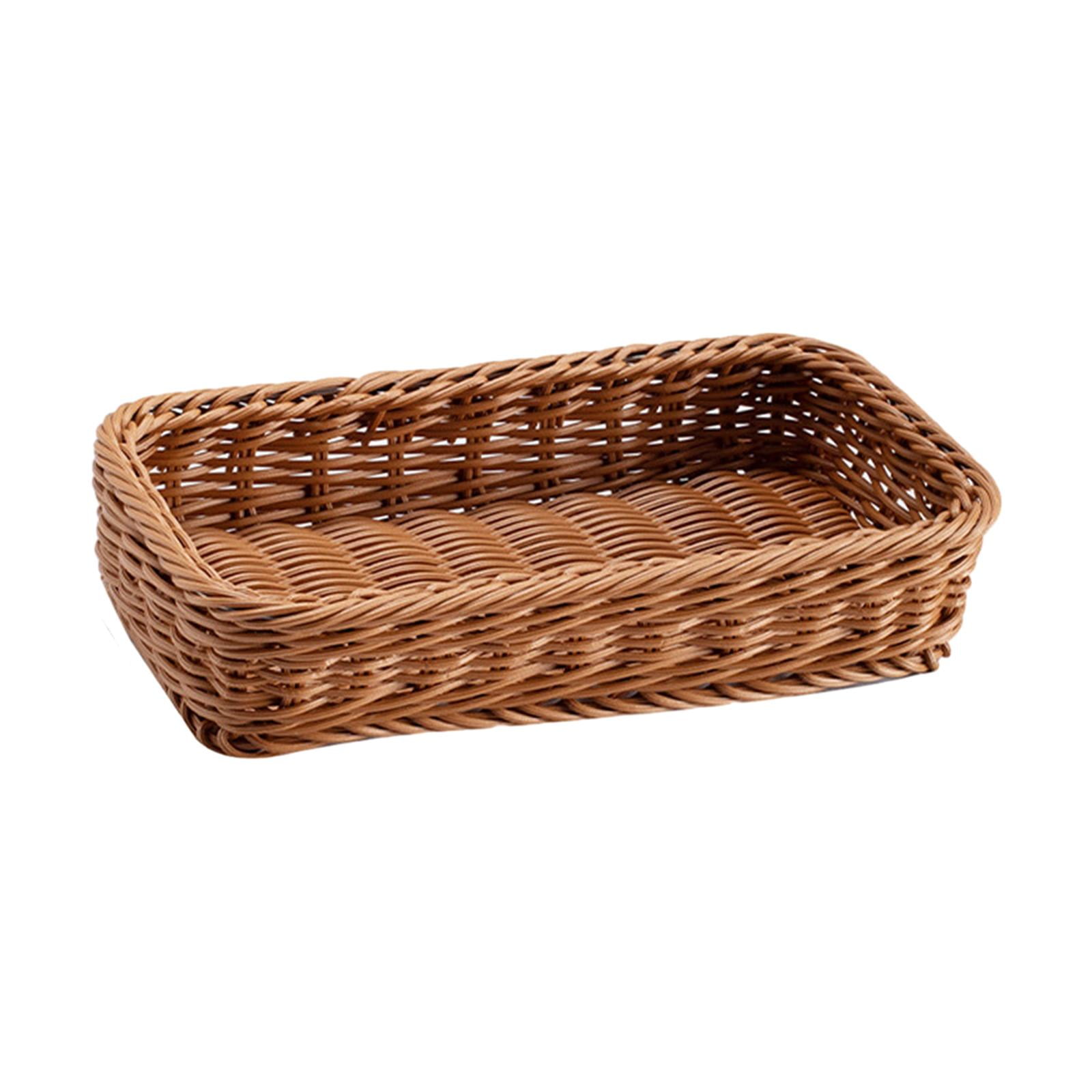 Canasto De Almacenamiento De Ratán, Canasto De Picnic Apilable Para ...
